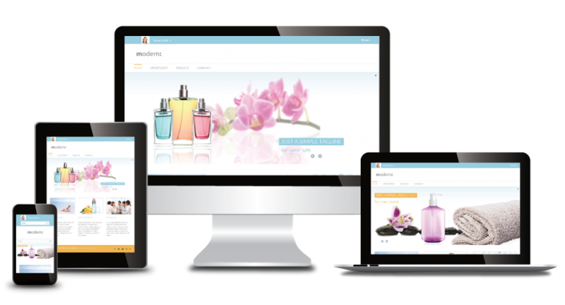 Replicated Website with devices - MLM Software : multilevel marketing ...